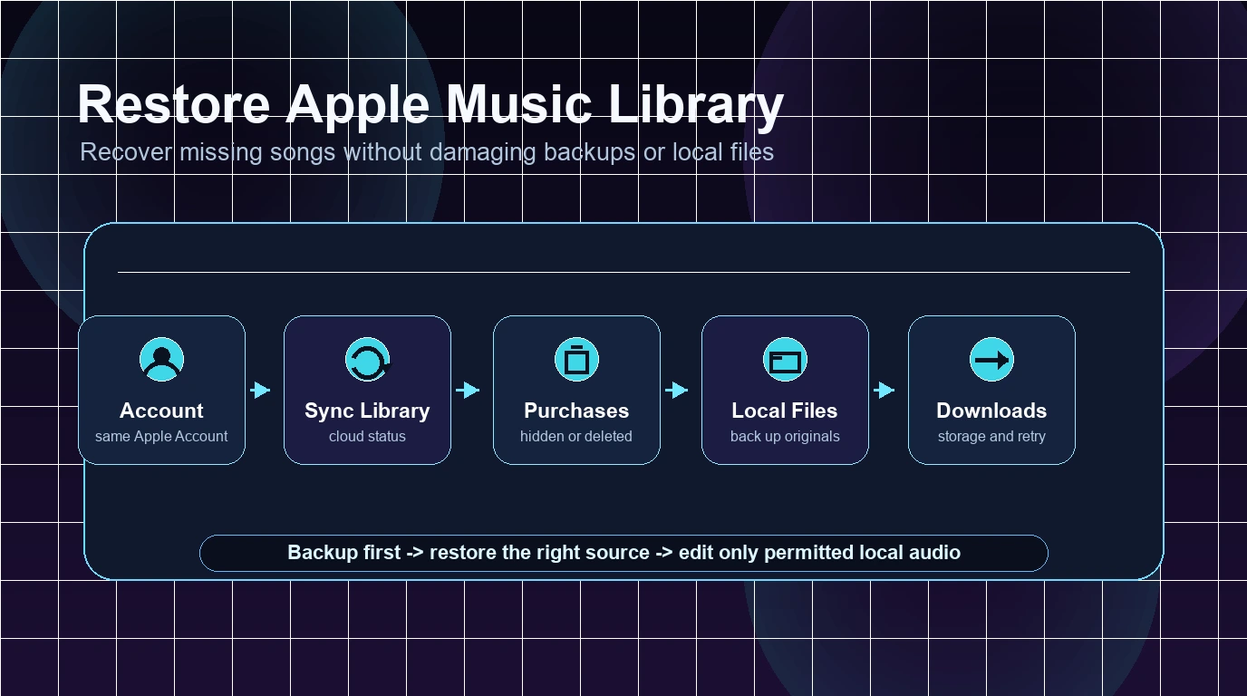 Restore Apple Music Library Without Losing Songs | Melogenai